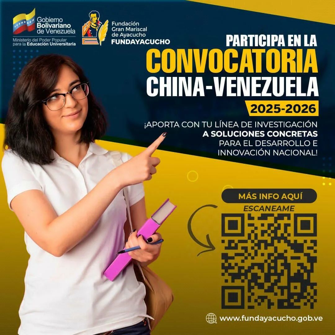 CONVOCATORIA BECAS CHINA-VENEZUELA 2025-2026 – CVEC